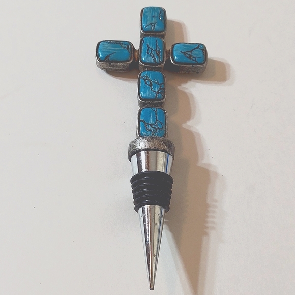 Dining | Turquoise Cross Bottle Stopper | Poshmark